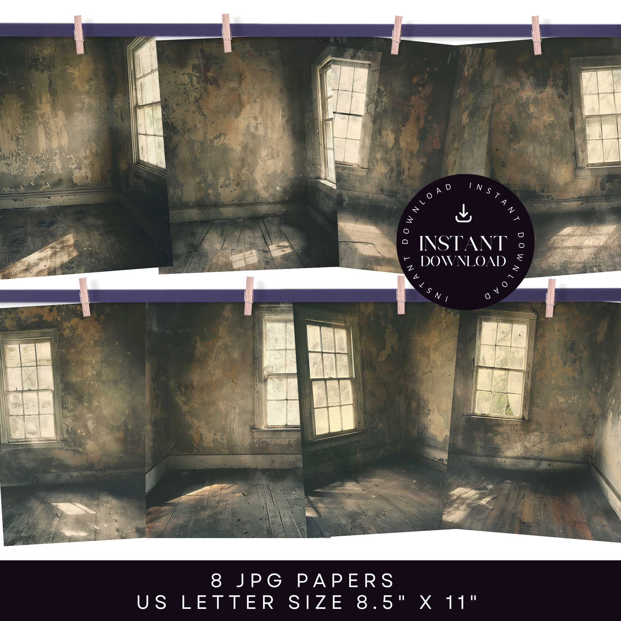 Old Sunlight Room Backdrop, Grunge House Digital Background, Rustic ...