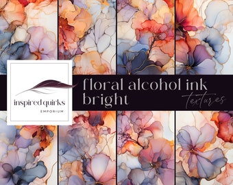 Red Alcohol Ink Texture for Photoshop, Abstract Overlays, Bright ...