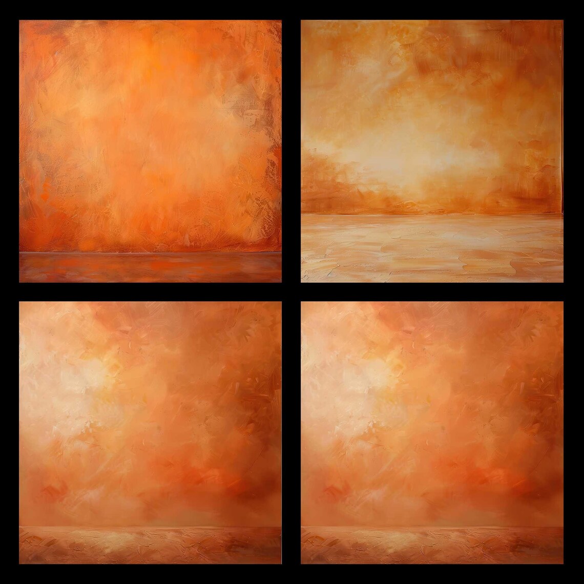 Orange Studio Backdrop, Old Wall Digital Background, Urban Overlay ...