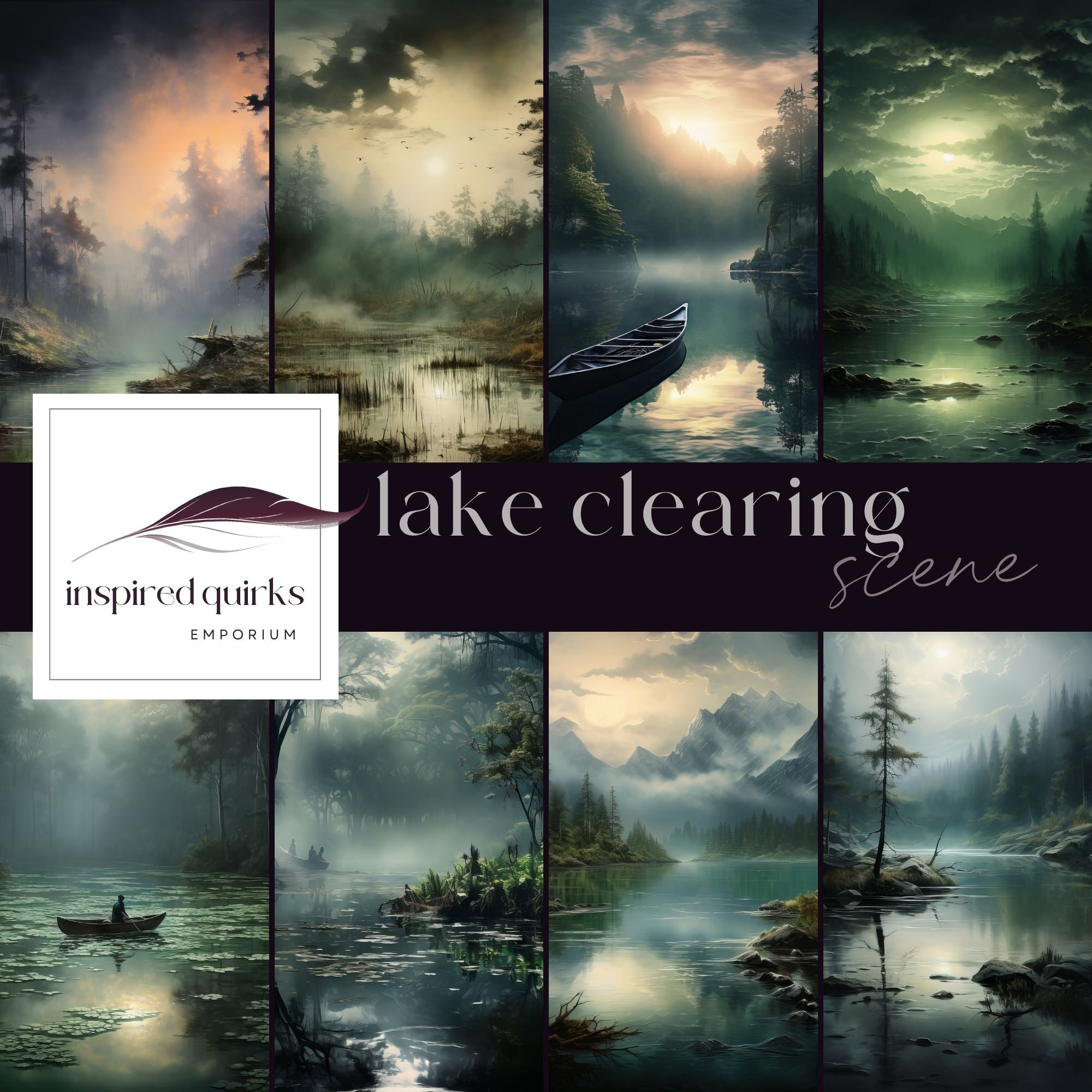 Lake Digital Background, Waterside Sunset Backdrops, Lakeside Photo ...