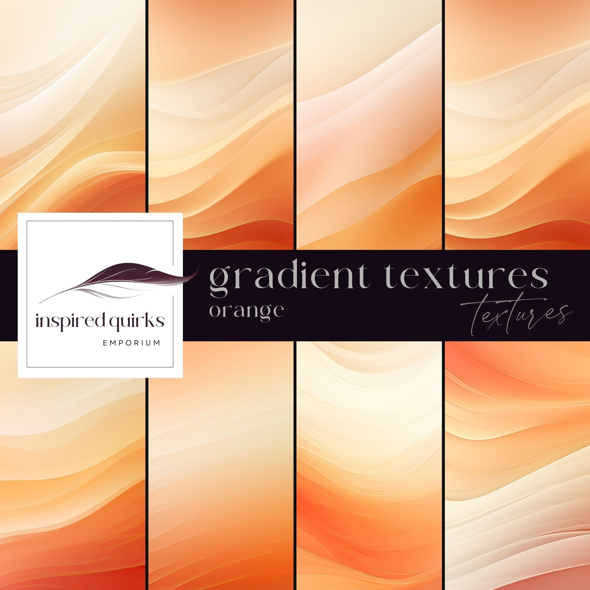 Orange Gradient Overlays Photoshop, Bright Digital Download, Junk ...