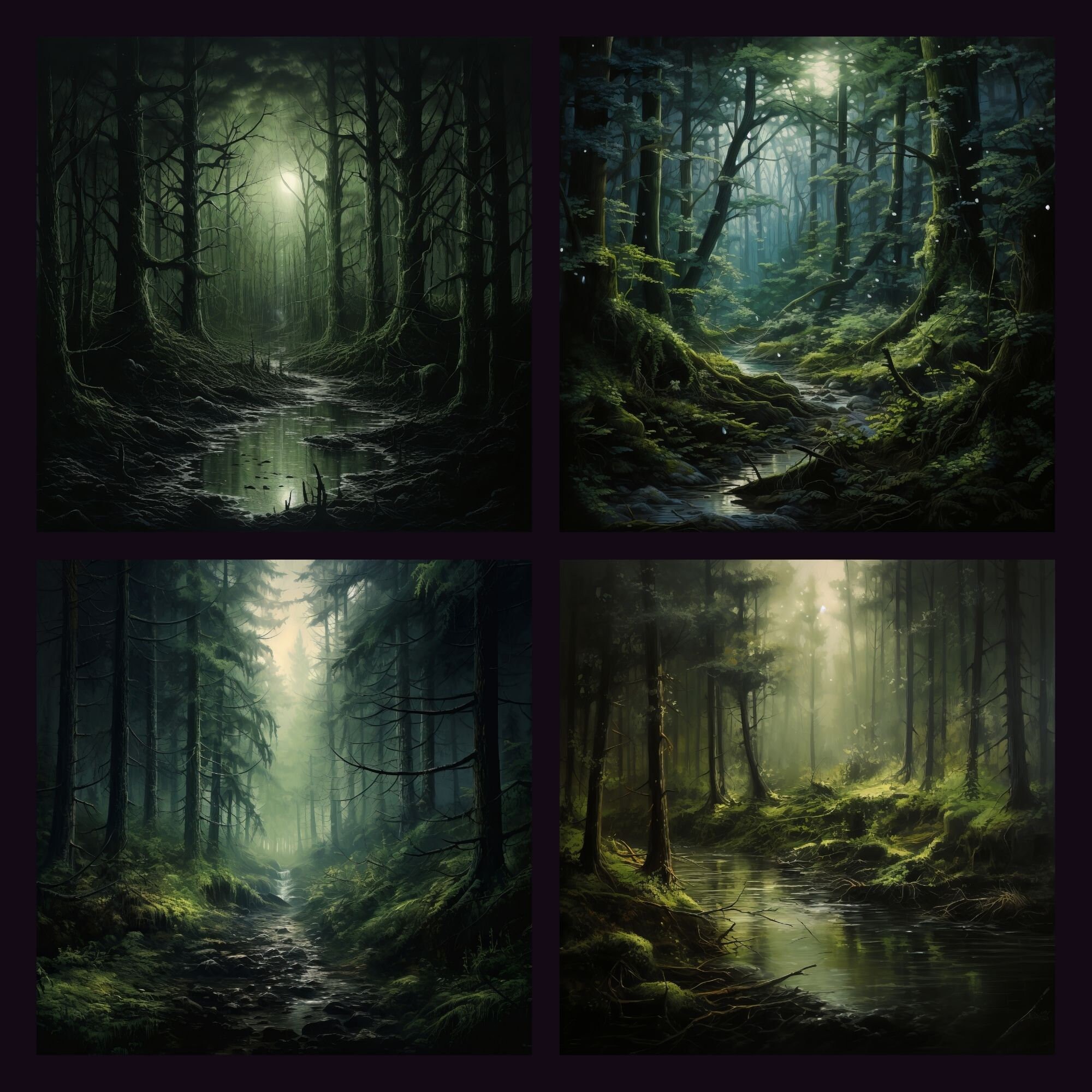 Magical Forest Backdrop, Enchanted Background, Woodland Overlay ...
