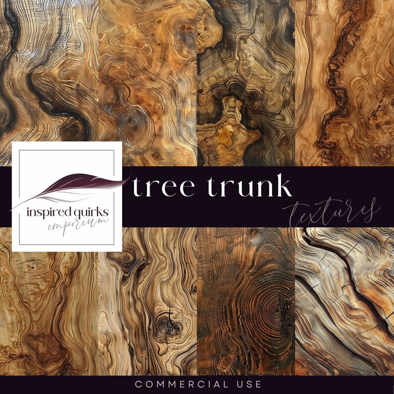 Distressed Wood Digital Paper, Tree Trunk Textures, Knotted Tree ...