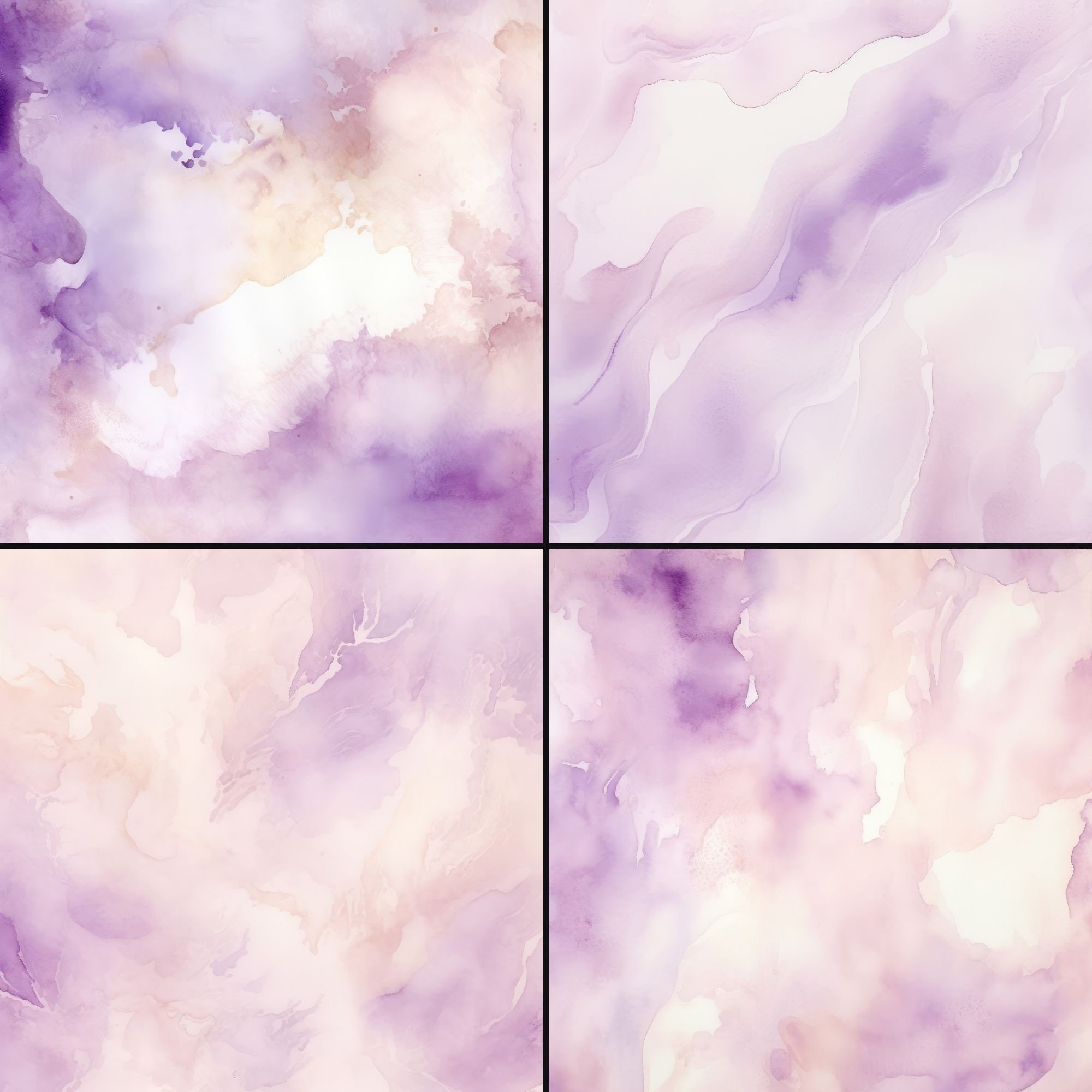 Purple Watercolor Washes Textures, Pastel Background for Commercial Use ...
