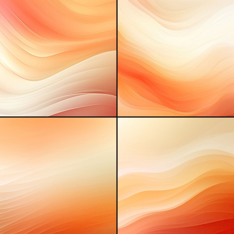 Orange Gradient Overlays Photoshop, Bright Digital Download, Junk ...