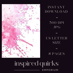 Paint Splatter Background, Pink Watercolor Washes, Painted Wall ...