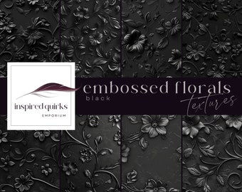 Moody Purple Floral Textures, Flower Papers, Digital Wedding Invite ...