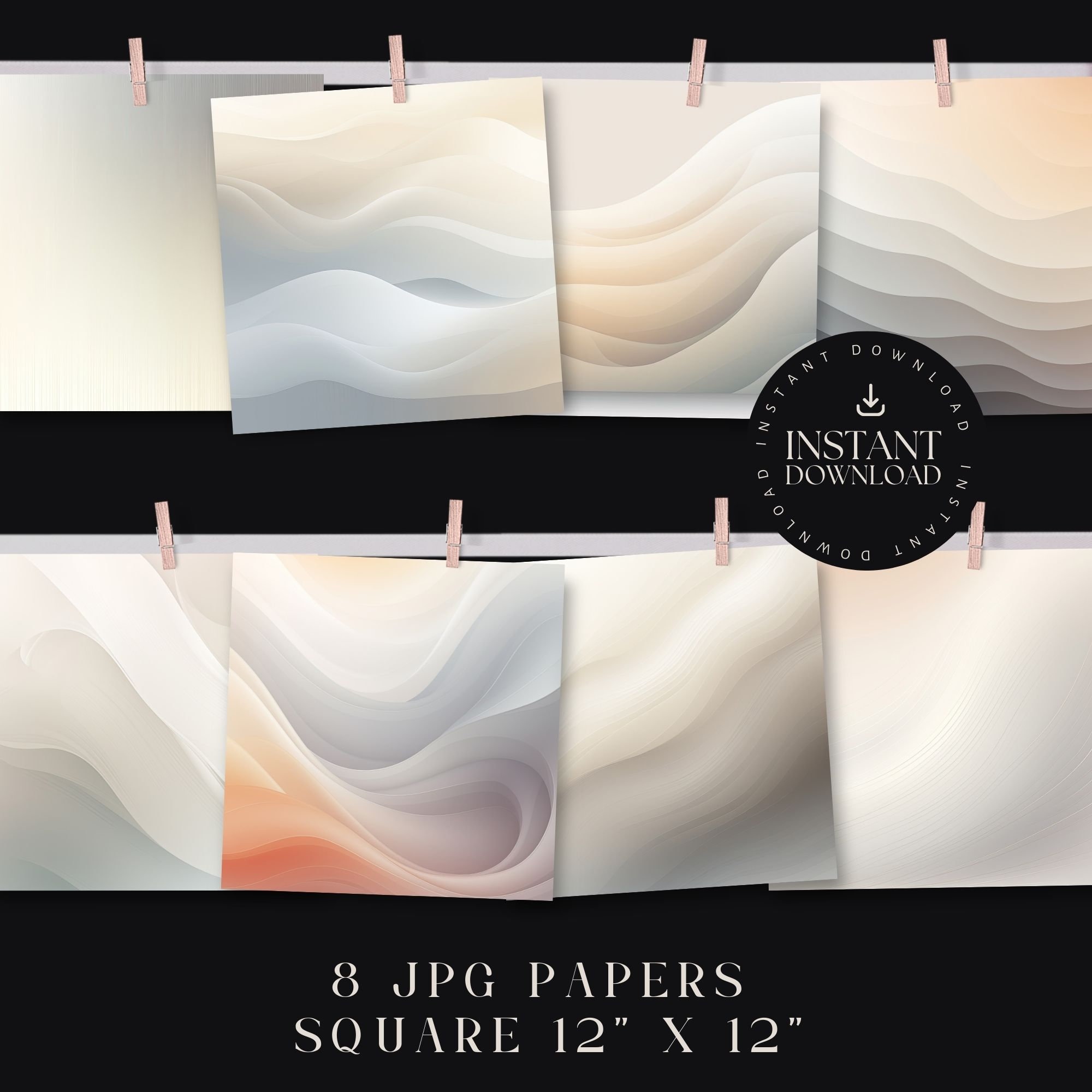 Grey Gradient Overlays Photoshop, Neutral Digital Download, Junk ...