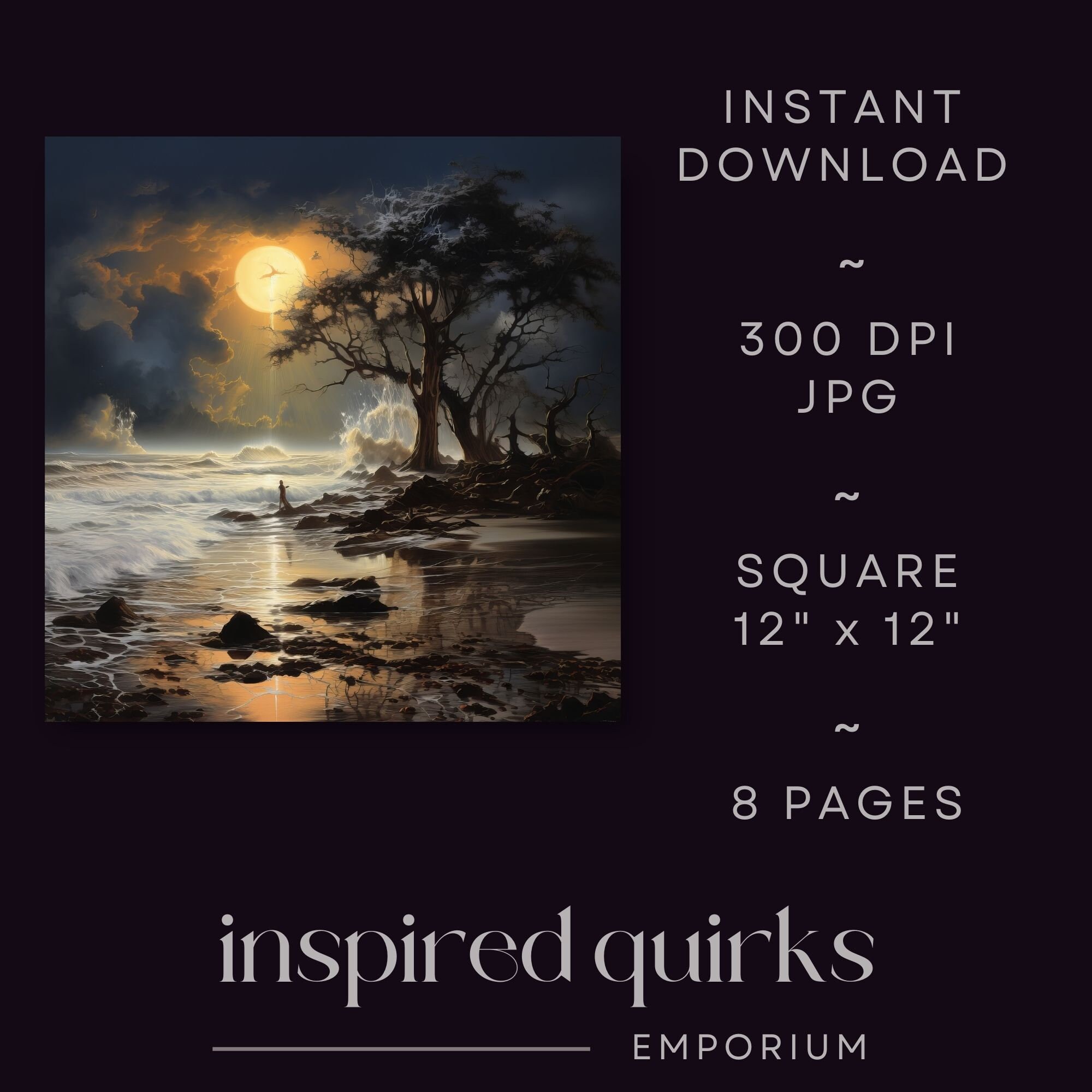 Beach Digital Background, Ocean Sunset Backdrops, Seaside Photo Scene ...