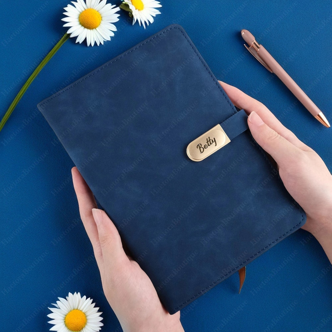 Personalised Leather Notebook, Diary Business, Leather Custom Notebook ...