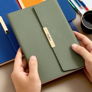 Custom Engraved Notebook With Pen, Leather Notebook Set, End of Year ...