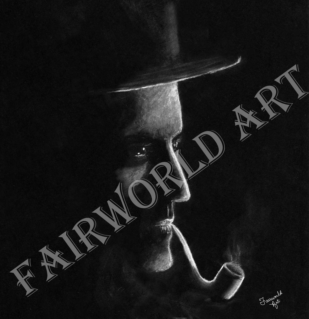 DIGITAL DOWNLOAD Sherlock Holmes Soft Pastel by Fairworld Art - Etsy