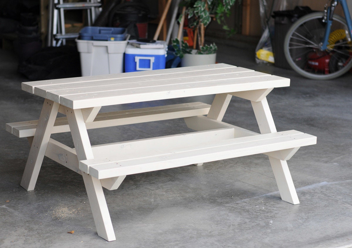 Small Picnic Table Plans, Garden Picnic Table, Wooden Kids Picnic Table ...