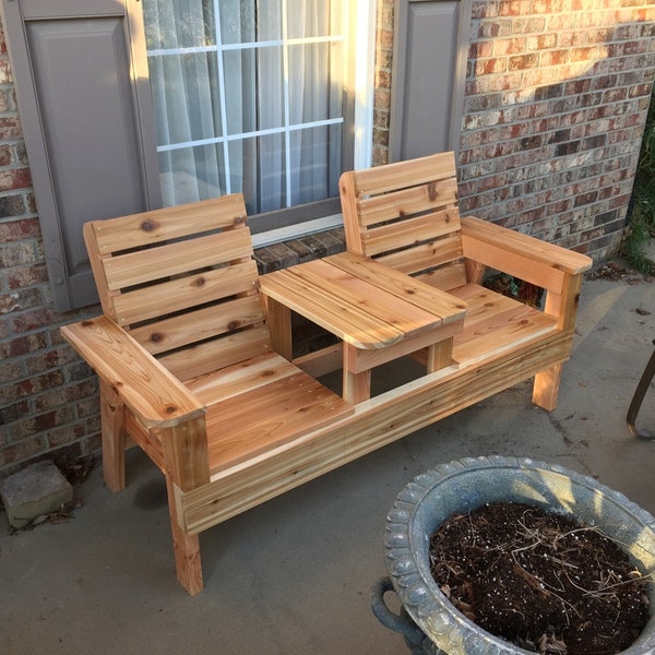 Double Bench - Etsy