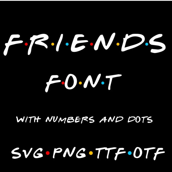 Friends Font - Etsy
