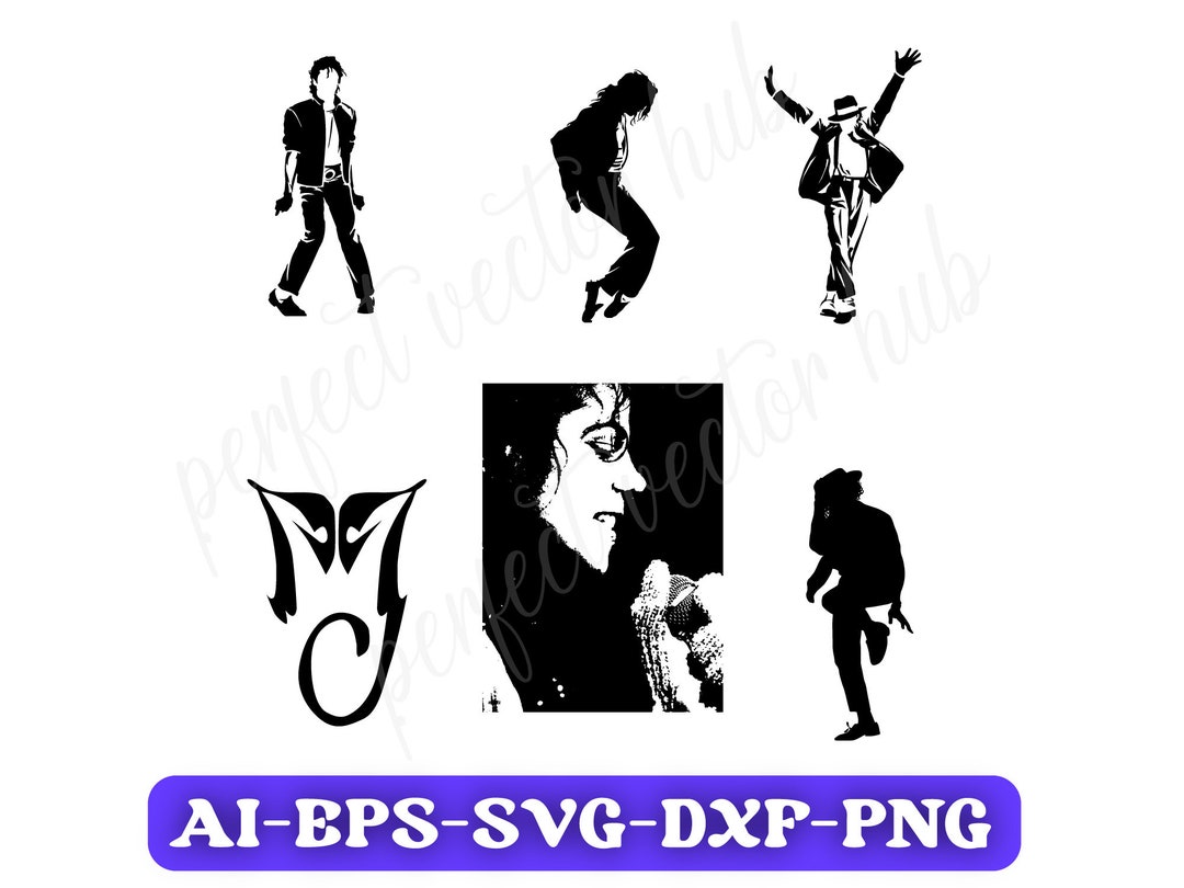 Michael Jackson Svg Bundle, Printable, Svg File for Cricut, Png Files ...
