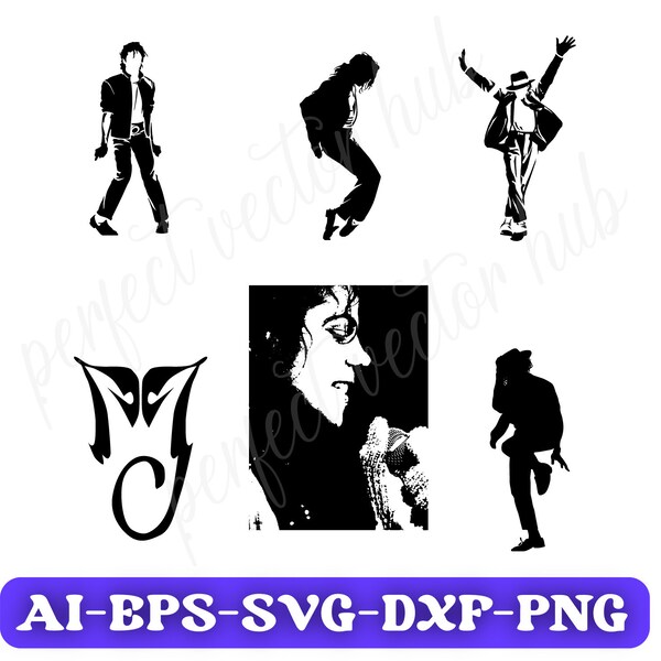 Michael Jackson Svg - Etsy