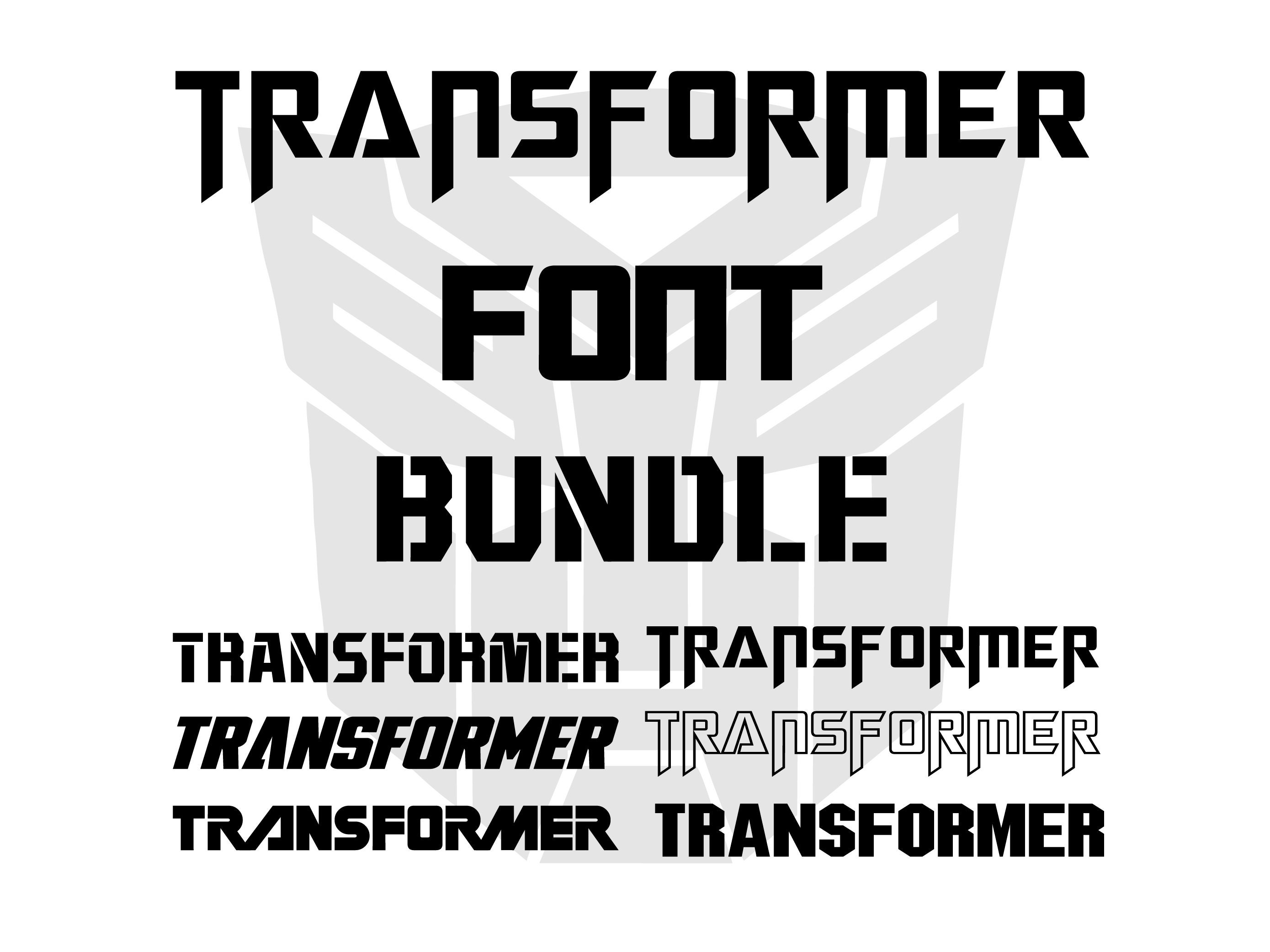 Transform Font Bundle, Transform Font, Cricut, Transform Letter, Robot Font Svg, Transform Font ...