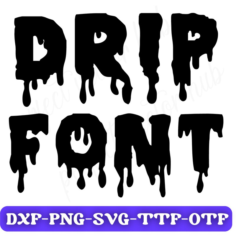 Dripping Letters - Etsy