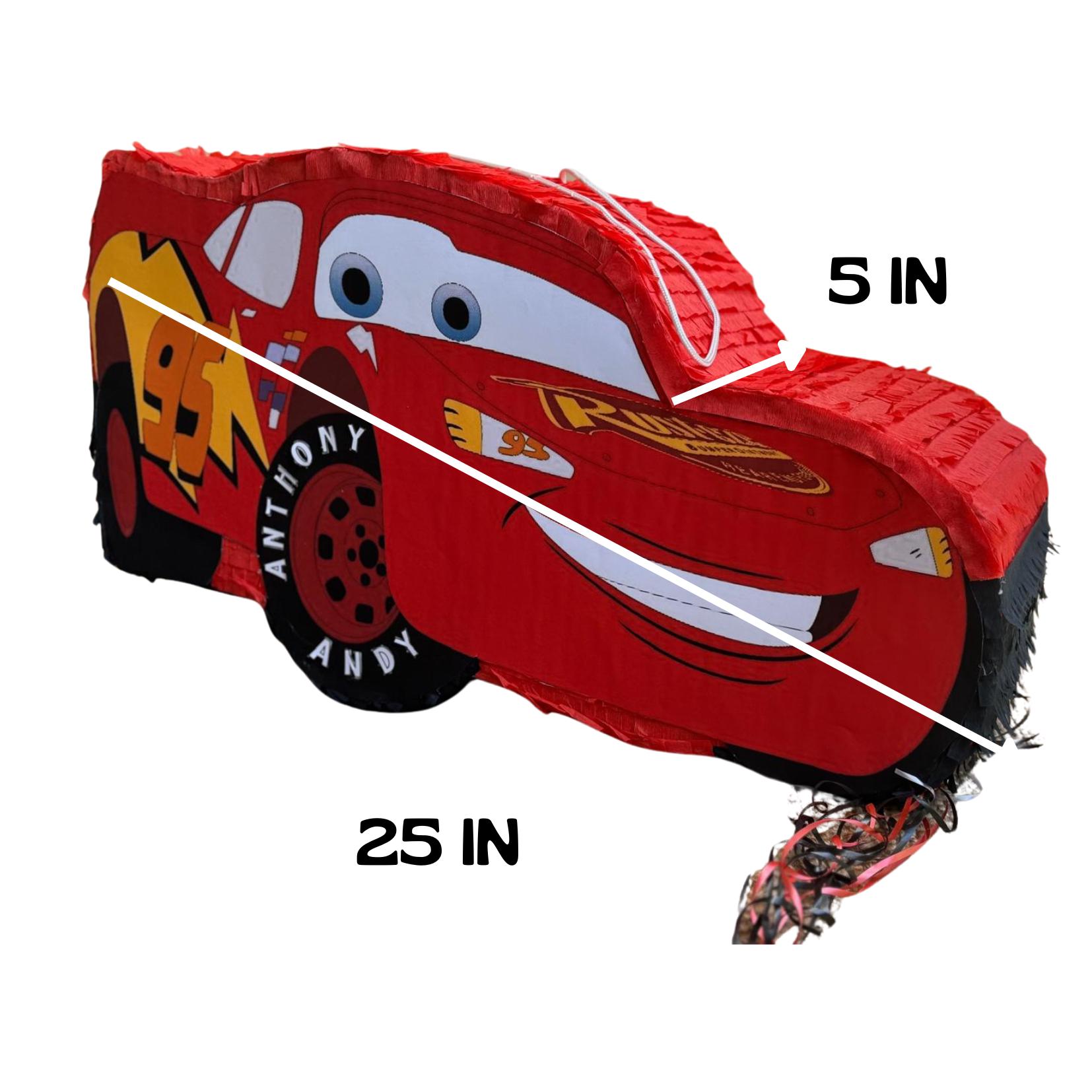 Piñata De Rayo Mcqueen | 25 in | Fiesta Temática Cars | Incluye Palo ...