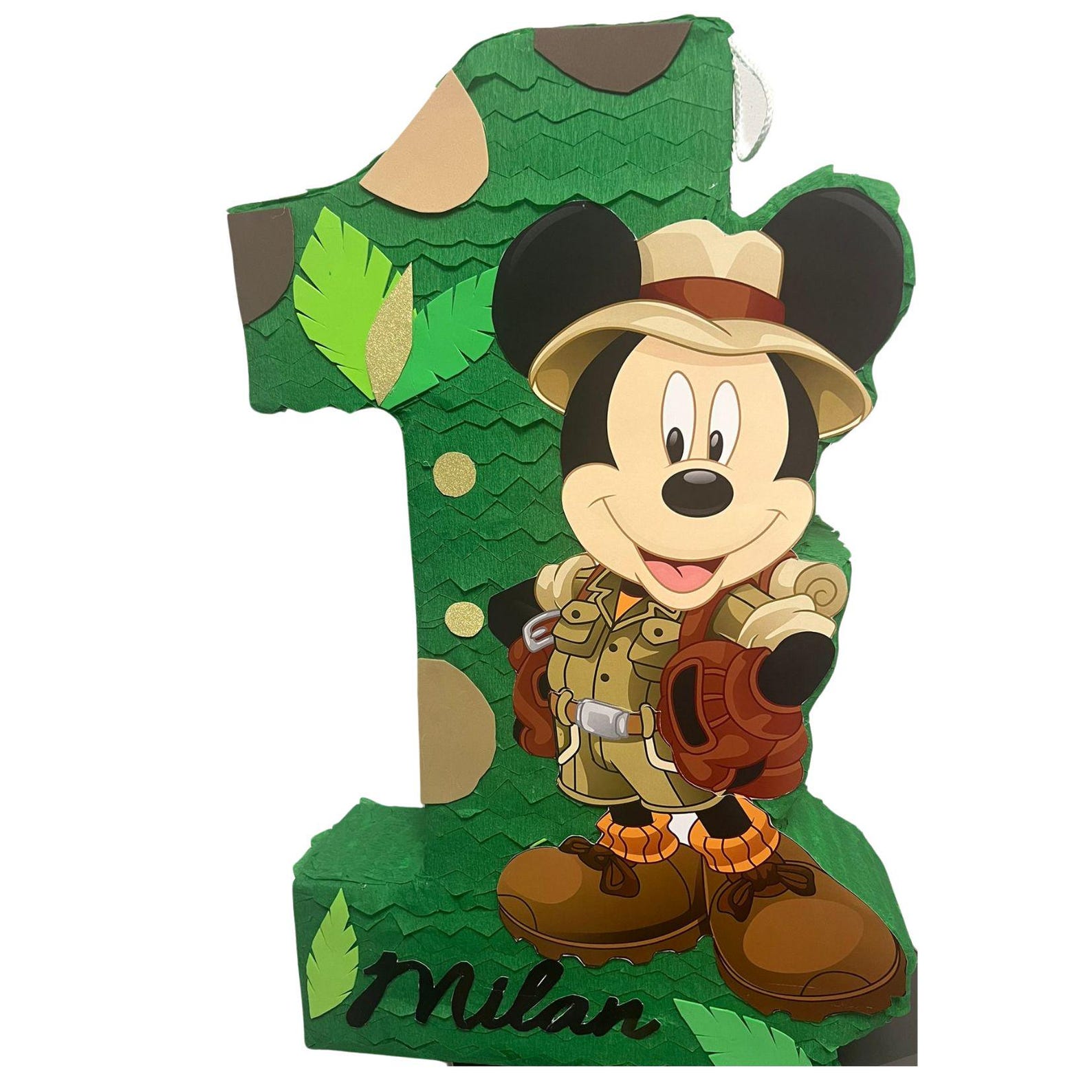 PINATA MICKEY SAFARI Numero 1 / Pinata Para Cumpleaños / Pinata Fiesta ...