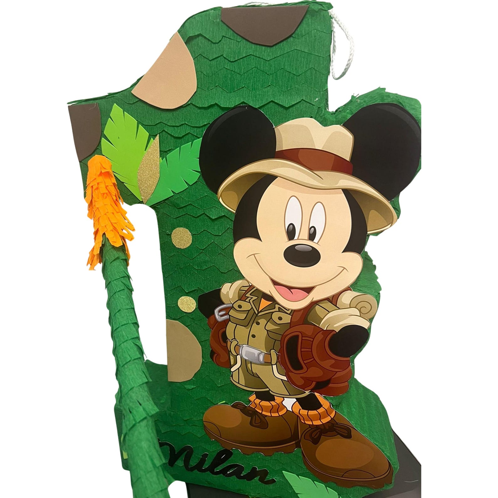 PINATA MICKEY SAFARI Numero 1 / Pinata Para Cumpleaños / Pinata Fiesta ...