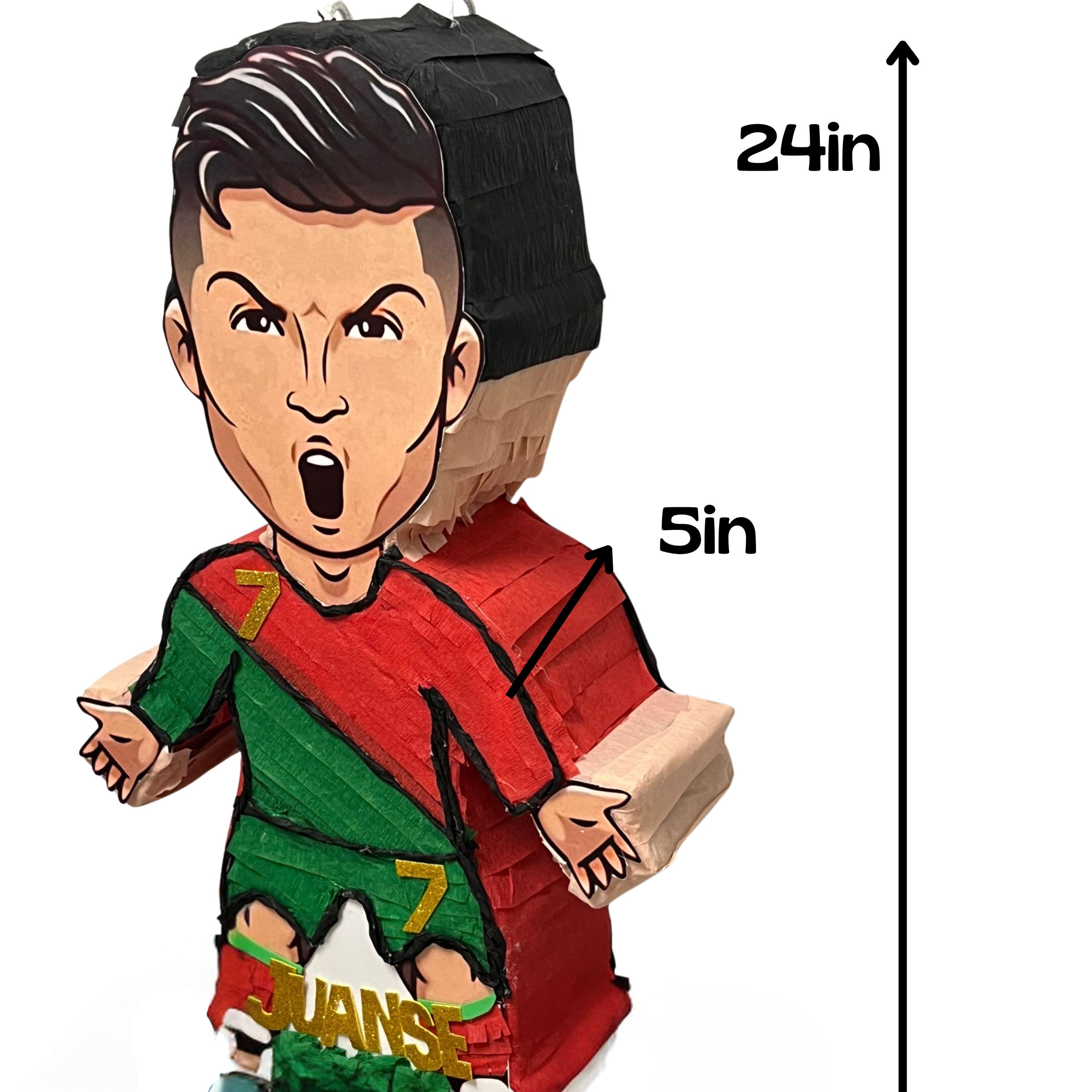 PINATA FUTBOL RONALDO 24 Inches / Piñata Para Fiesta De Cumpleaños ...