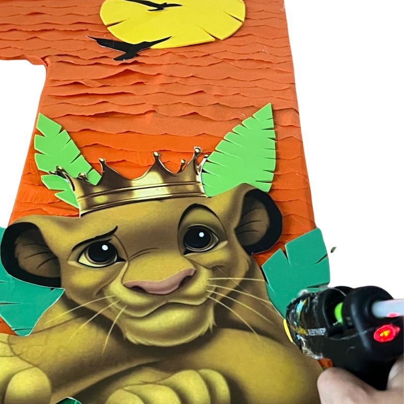 Piñata Rey Leon Numero 1 Primer Cumpleaños - Etsy