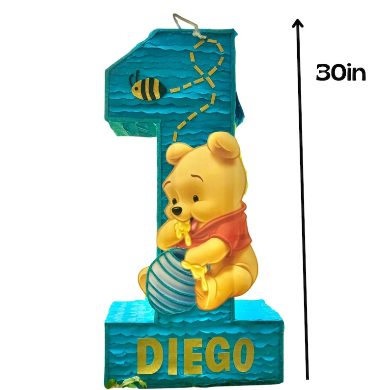 Piñata De Oso Winnie the Pooh Numero 1 - Etsy