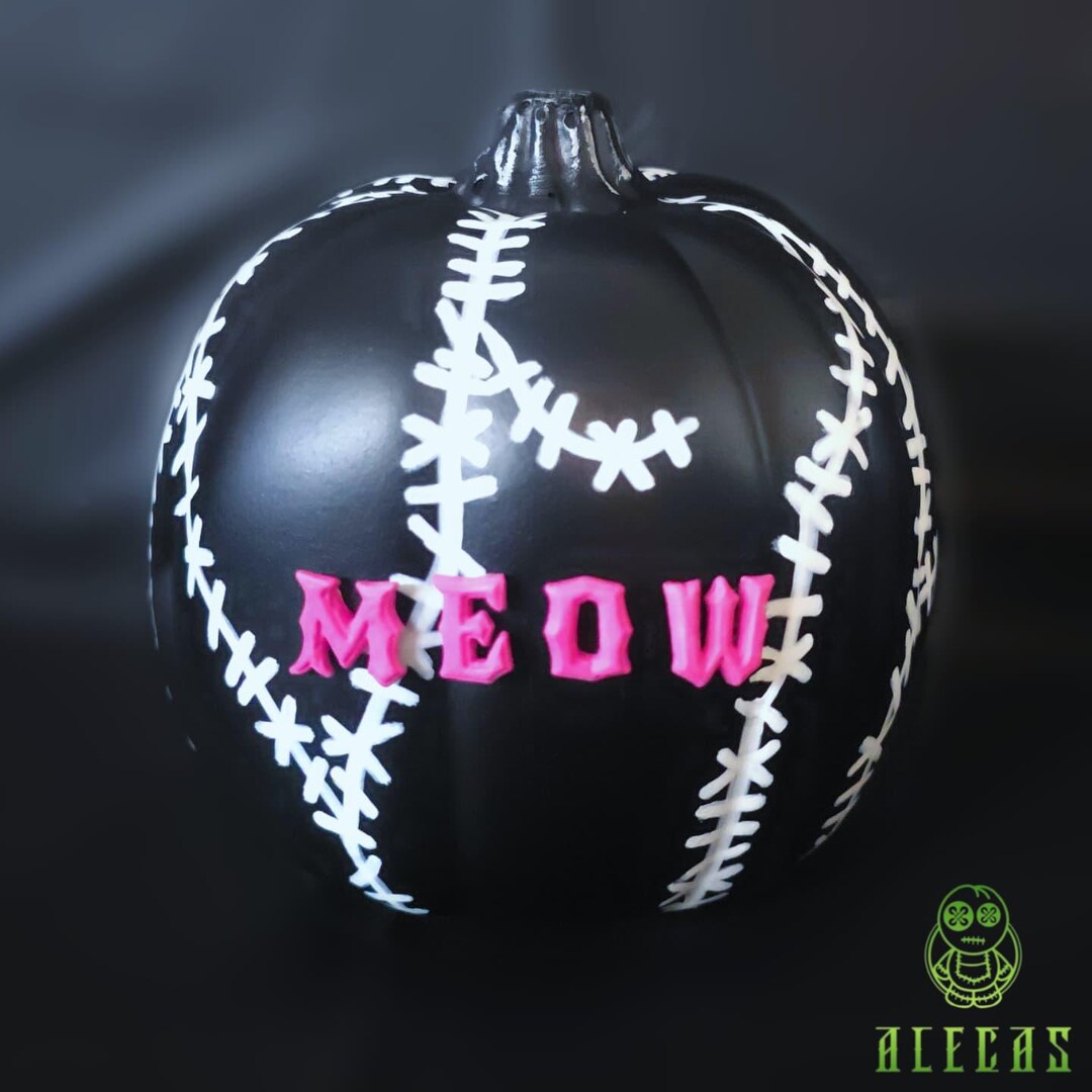 Batman Returns Catwoman "meow" Pumpkin Decor - Etsy