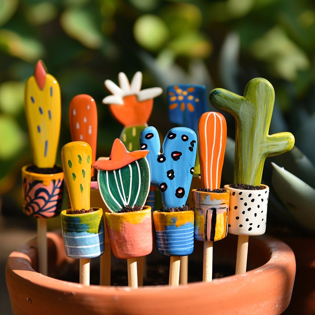 Hand Drawn Ceramic Garden Labels - Etsy