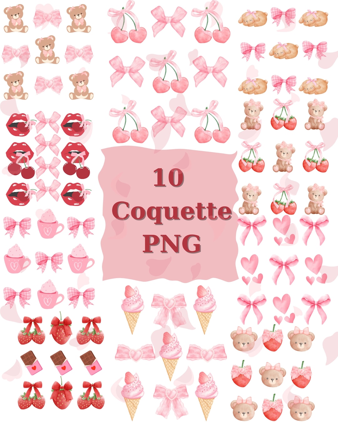 10 Coquette PNG, Coquette SVG, Coquette Bundle, Coquette Design ...