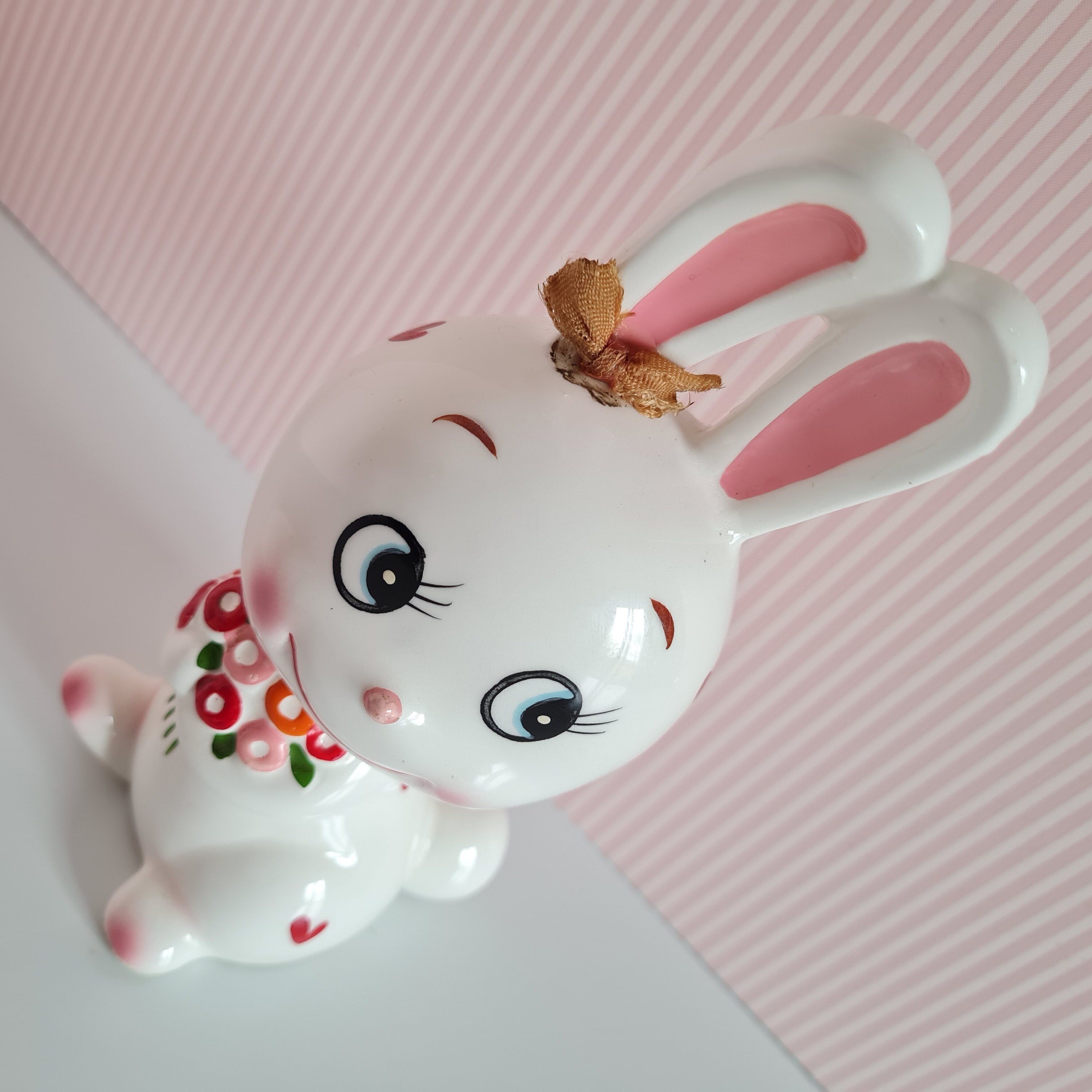 Rune Naito Flower Rabbit Japanese Coin Bank - Etsy