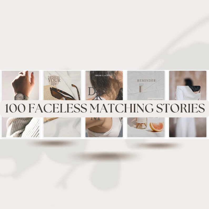 FACELESS Instagram Content Launch Kit - Aesthetic Content W MRR and PLR ...