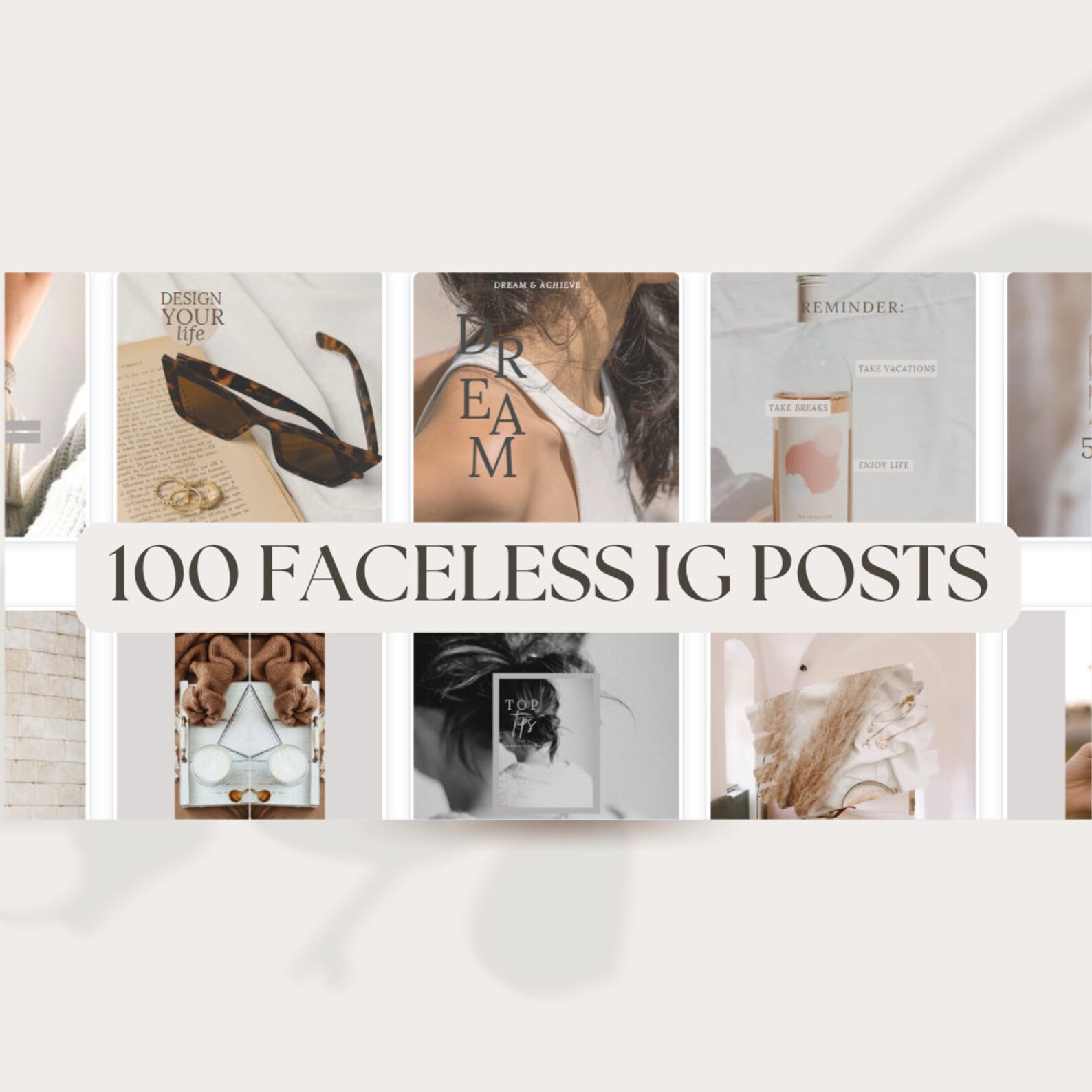 FACELESS Instagram Content Launch Kit - Aesthetic Content W MRR and PLR ...