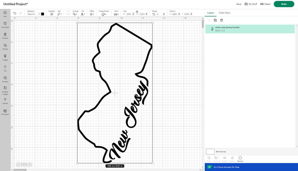 New Jersey State Svg,png,dxf,eps,pdf File,ready for Canva,cricut ...
