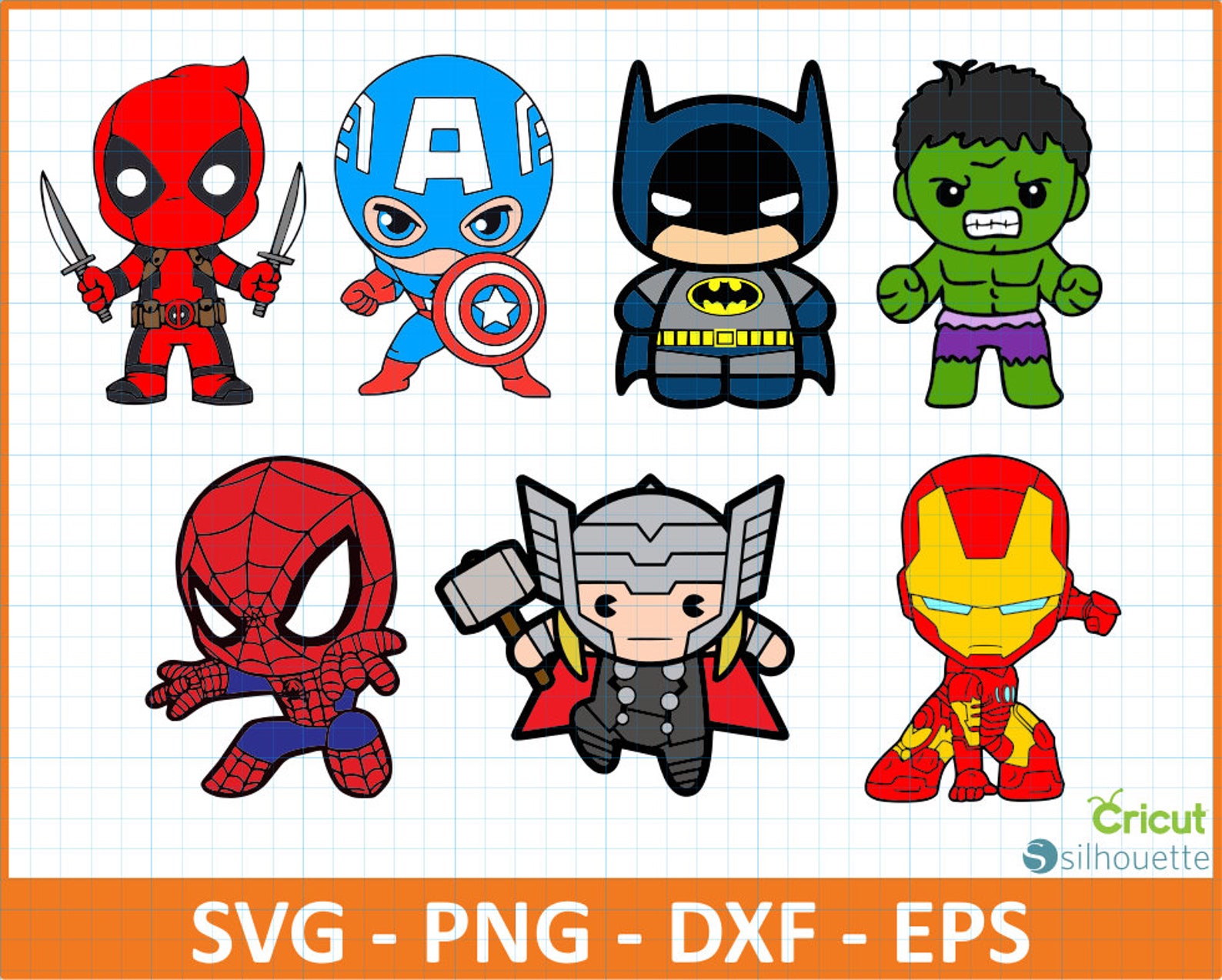 Super Hero Bundle,super Hero Kids,svg,png,dxf,eps,digital Item Creators ...