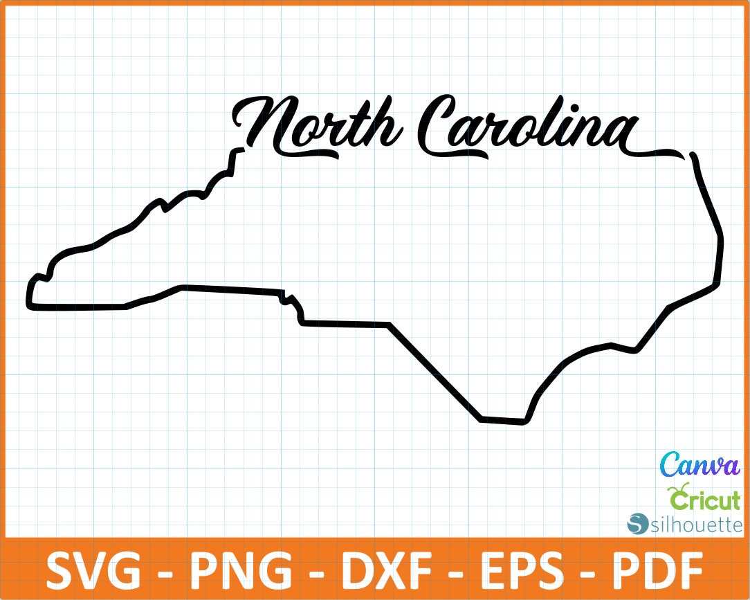 North Carolina State Svg,png,dxf,eps,pdf File,ready for Canva,cricut ...