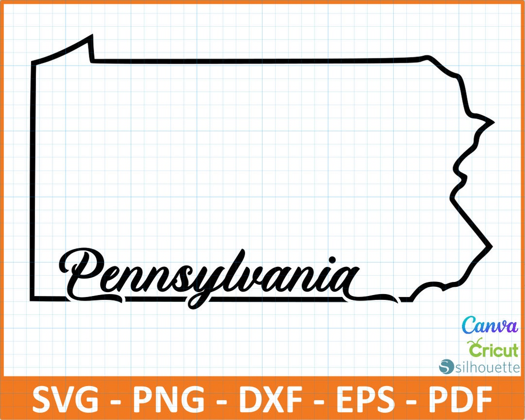 Pennsylvania State Svg,png,dxf,eps,pdf File,ready for Canva,cricut ...