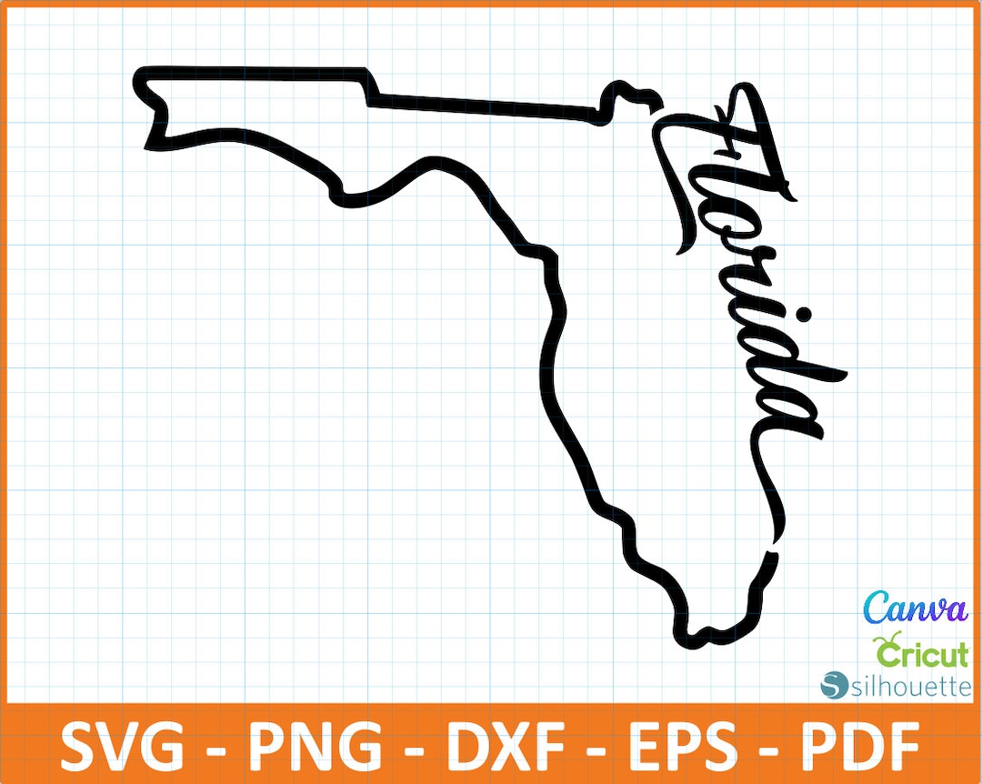 Florida State Svg,png,dxf,eps,pdf File,ready for Canva,cricut ...