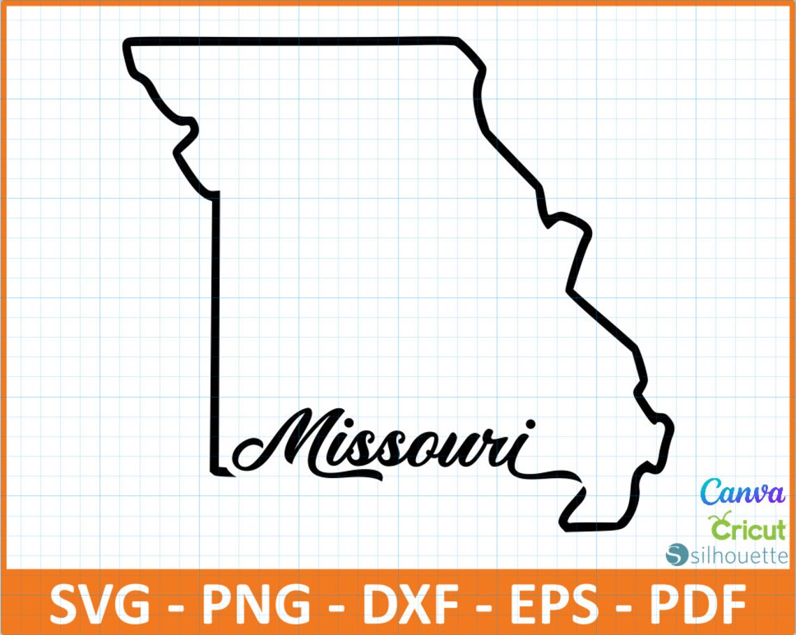 Missouri State Svg,png,dxf,eps,pdf File,ready for Canva,cricut ...