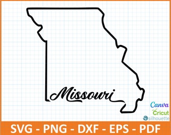 Missouri State Svg, Missouri Png, Patriotic Svg, Cut File, US State Map ...