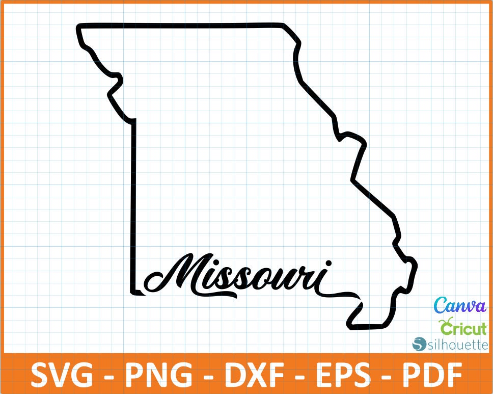 Missouri State Svg,png,dxf,eps,pdf File,ready for Canva,cricut ...