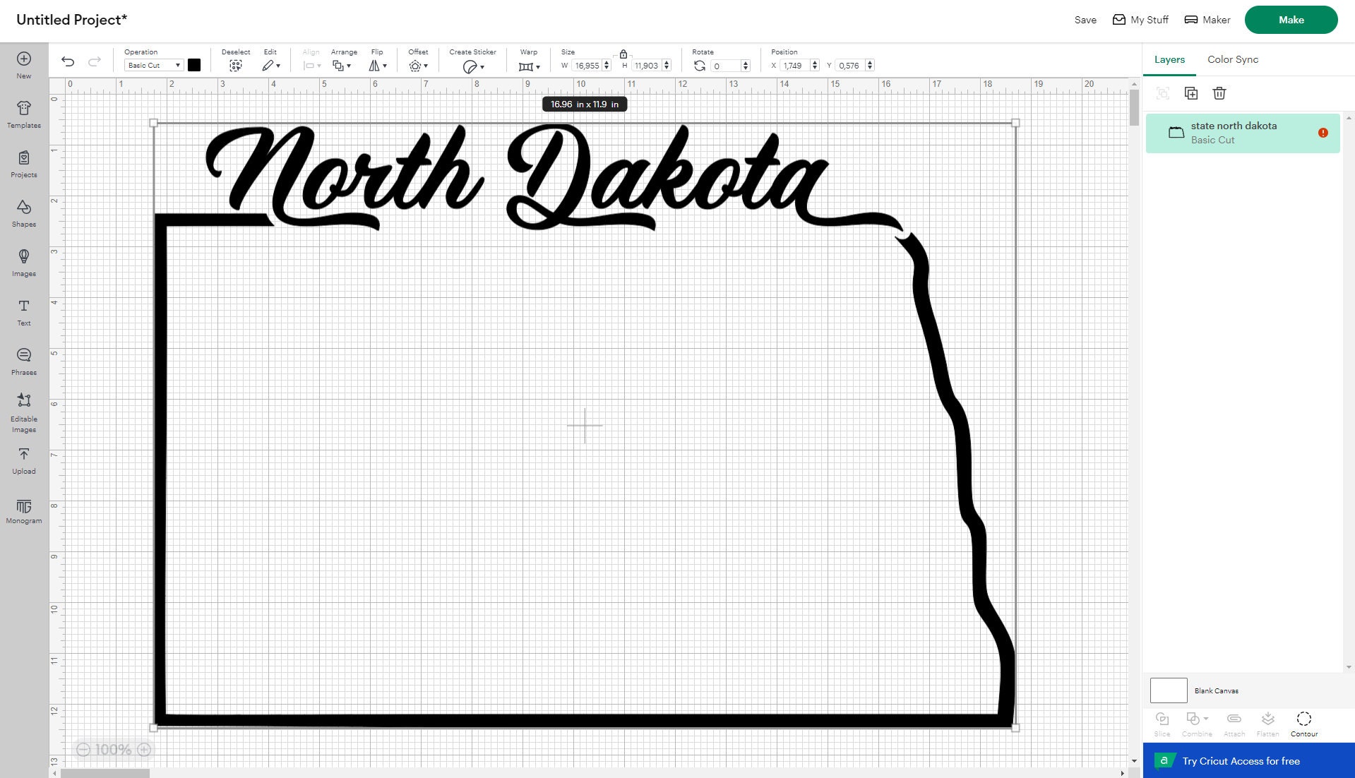 North Dakota State Svg,png,dxf,eps,pdf File,ready for Canva,cricut ...
