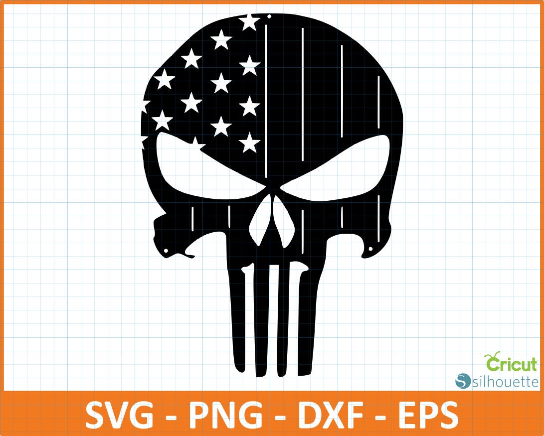 Punisher Flag Sign,svg,png,dxf,eps File for Cnc,plasma,laser Machine ...