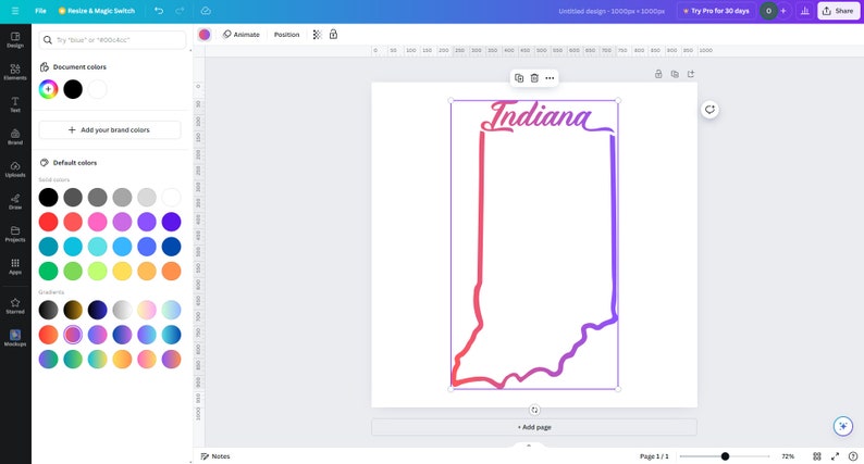 Indiana State Svg,png,dxf,eps,pdf File,ready for Canva,cricut ...