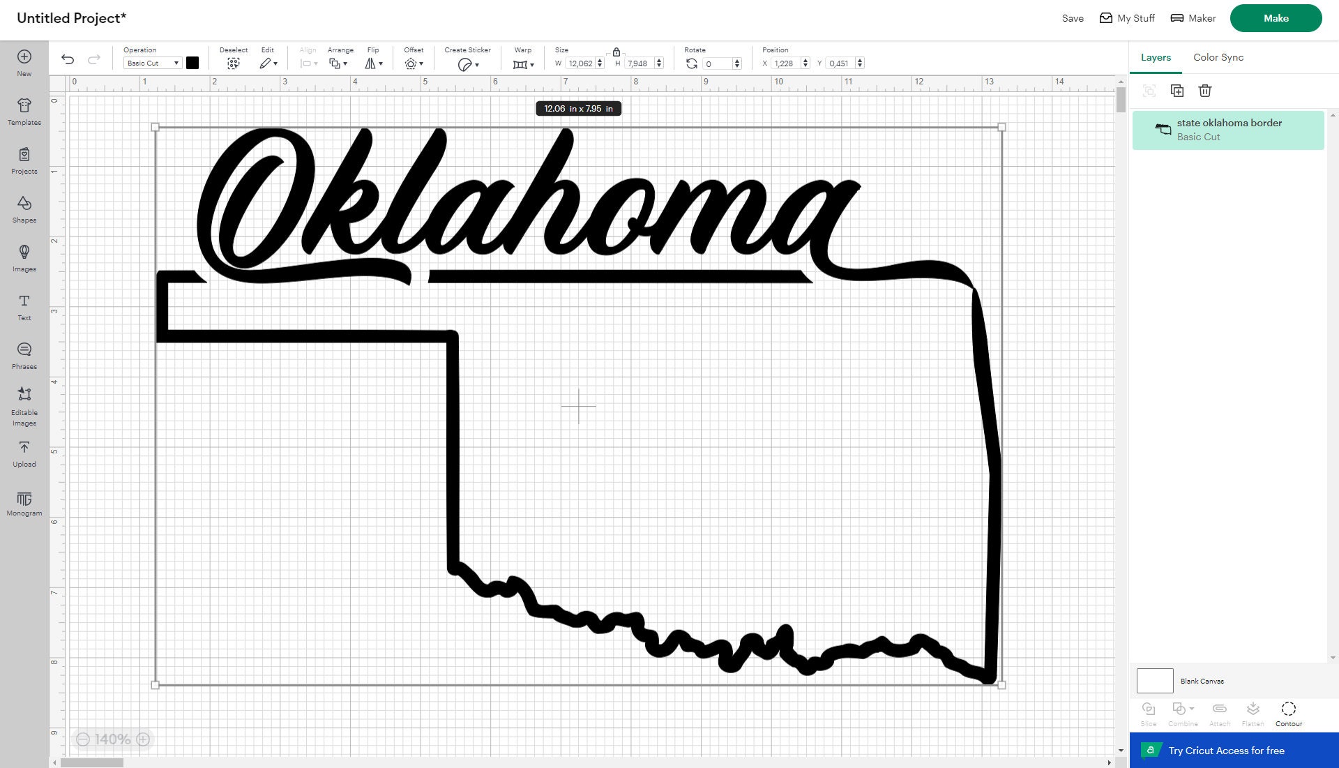 Oklahoma State Svg,png,dxf,eps,pdf File,ready for Canva,cricut ...