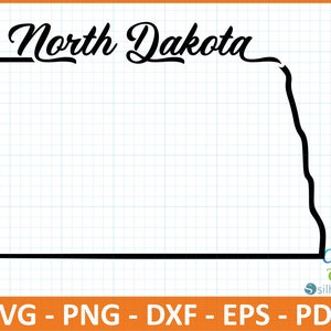 North Dakota State Svg,png,dxf,eps,pdf File,ready for Canva,cricut ...