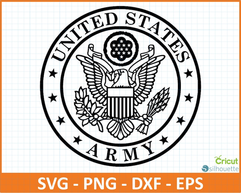 United States Army Seal Logo,svg,png,dxf,eps File,instant Download ...