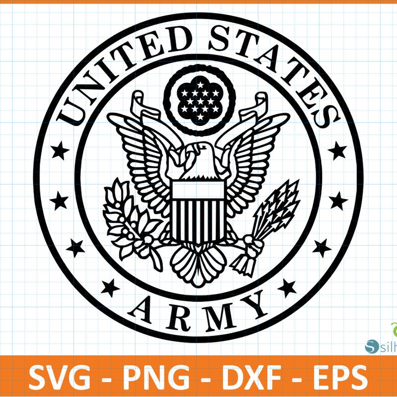United States Army Dxf Logo - Etsy